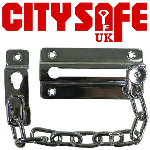 Extra Strong Sliding Door Chains | City Safe UK