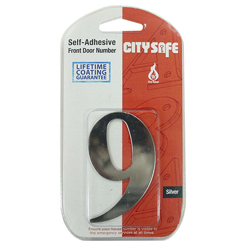 Mirror Polished 3 Inch Self Adhesive Door Numbers and Letters