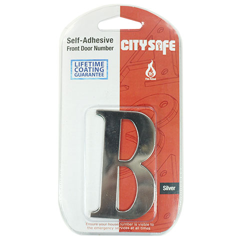 Mirror Polished 3 Inch Self Adhesive Door Numbers and Letters