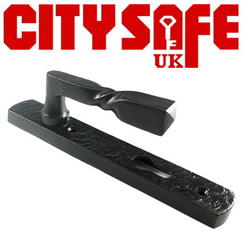 Black Iron Door Handles | Solid Iron Handle